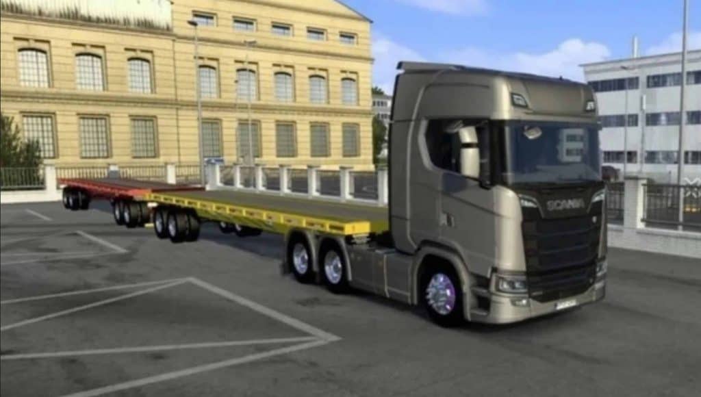 Portacontenedor Barrera Platforms v2.0 1.43 Mod - ATS Mod | American ...