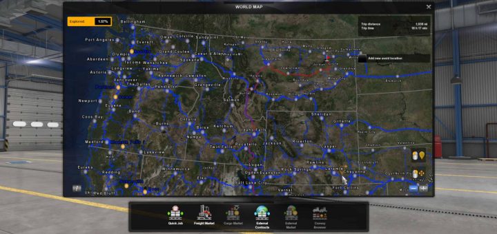 Great America Map v1.1 Mod - ATS Mod | American Truck Simulator Mod