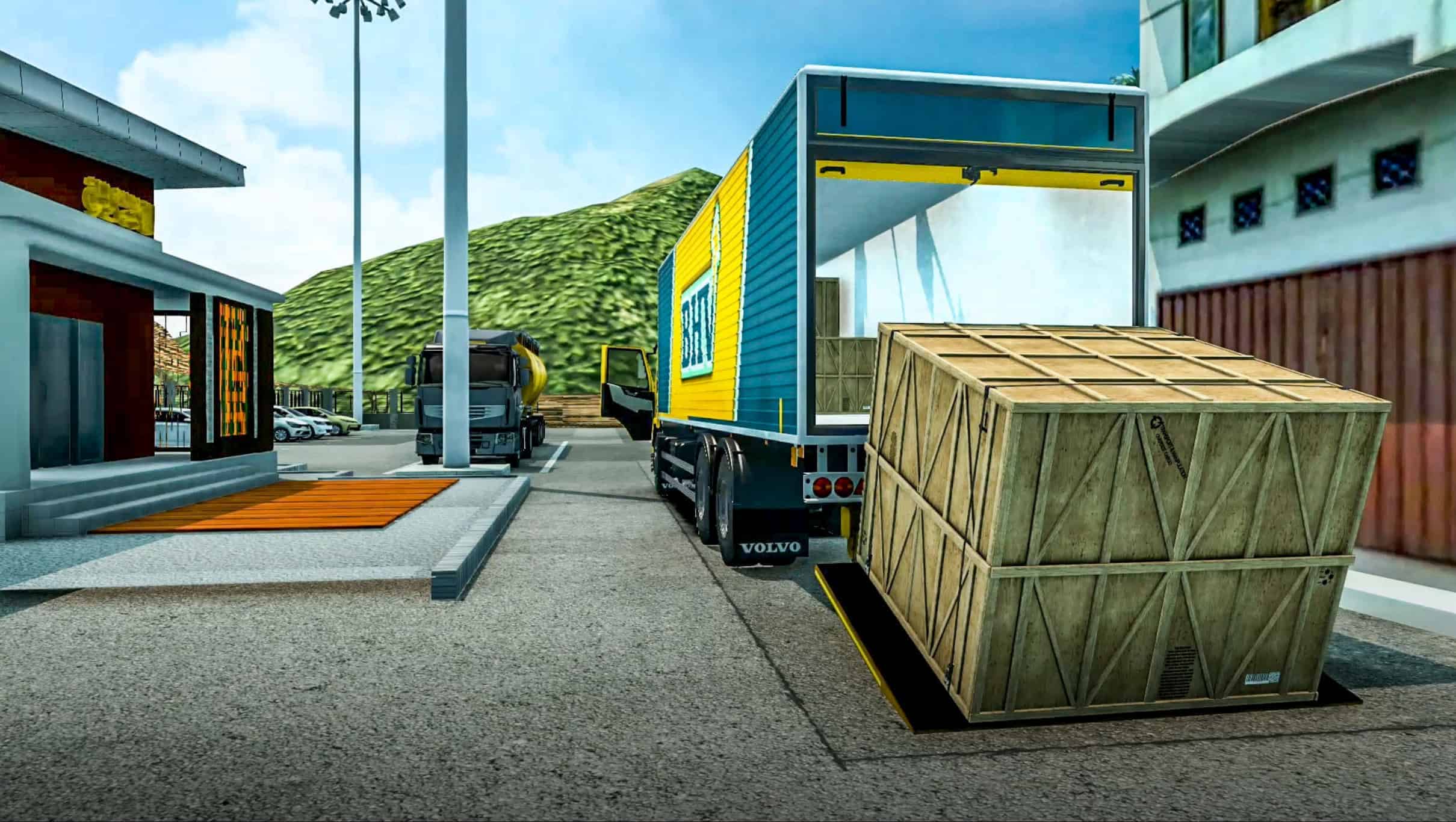 Volvo FM Delivery Truck Mod With Load Animation – ATS 1.43 Mod - ATS ...