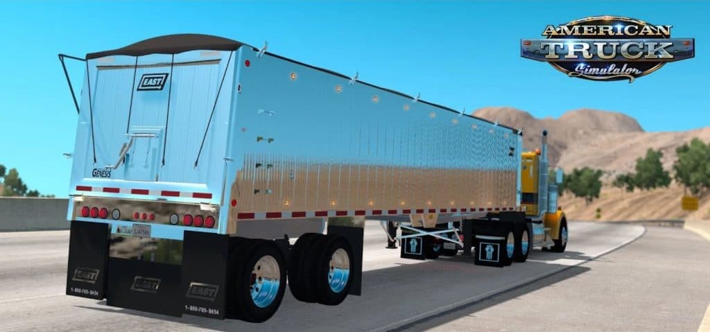 Dump Trailer East Genesis Frameless v2.7 1.43.x Mod - ATS Mod ...