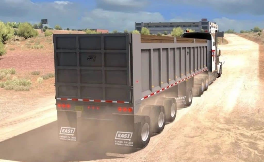 EAST Quad Axle Dump Trailer v2.3 1.43.x Mod - ATS Mod | American Truck ...