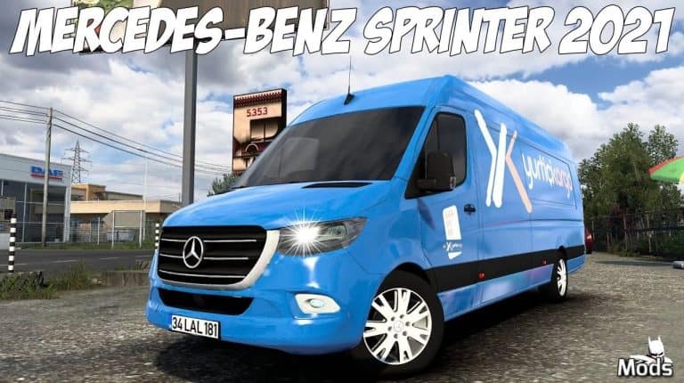 [ATS] MERCEDES BENZ SPRINTER 2021 + INTERIOR V2.0 1.44.X Mod - ATS Mod ...