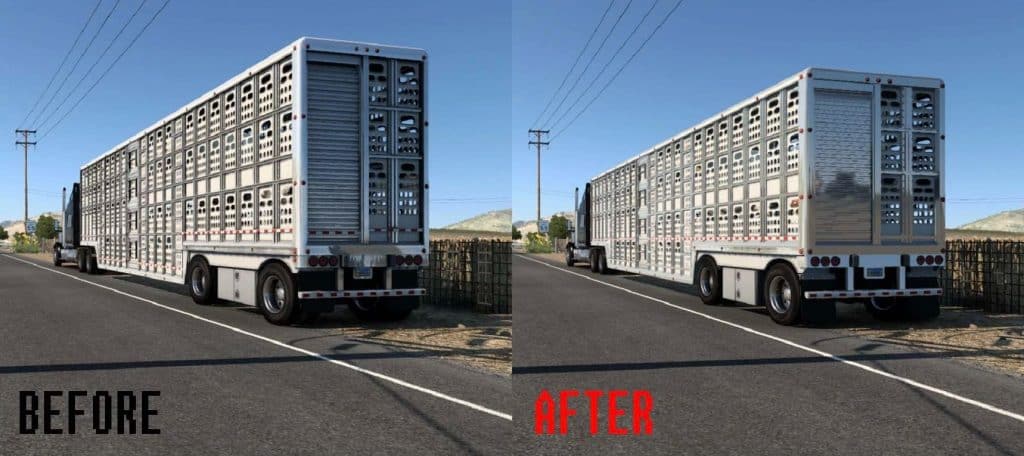 SCS LIVESTOCK TRAILER REWORK V1.45 Mod - ATS Mod | American Truck ...