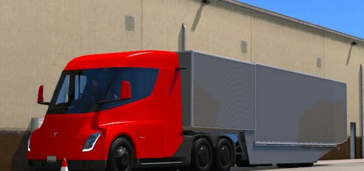 Tesla Semi Truck - ATS Mods | American Truck Simulator Tesla Semi Truck ...
