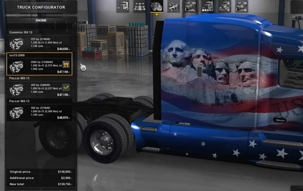 2000 HP Engines Mod Mod - ATS Mod | American Truck Simulator Mod