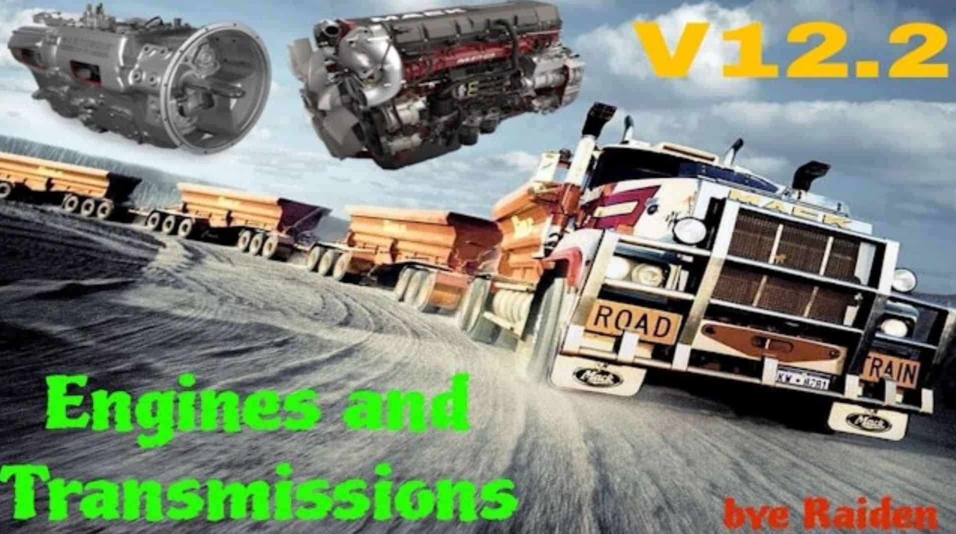 Engines and transmissions Pack v12.2 1.48 Mod - ATS Mod | American Truck Simulator Mod