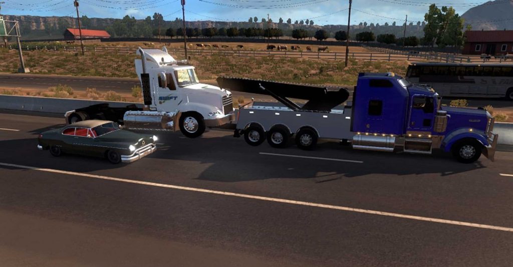 Kenworth W900 Wrecker + Load + Template Truck Mod - ATS Mod | American ...