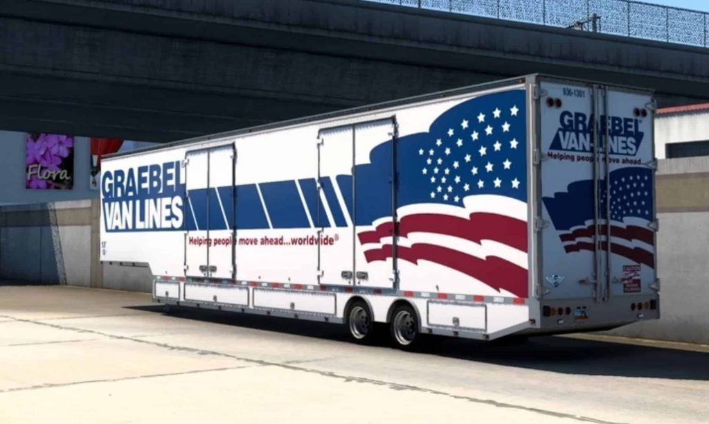 RD Moving Van ownable ATS 1.48 Mod - ATS Mod | American Truck Simulator Mod