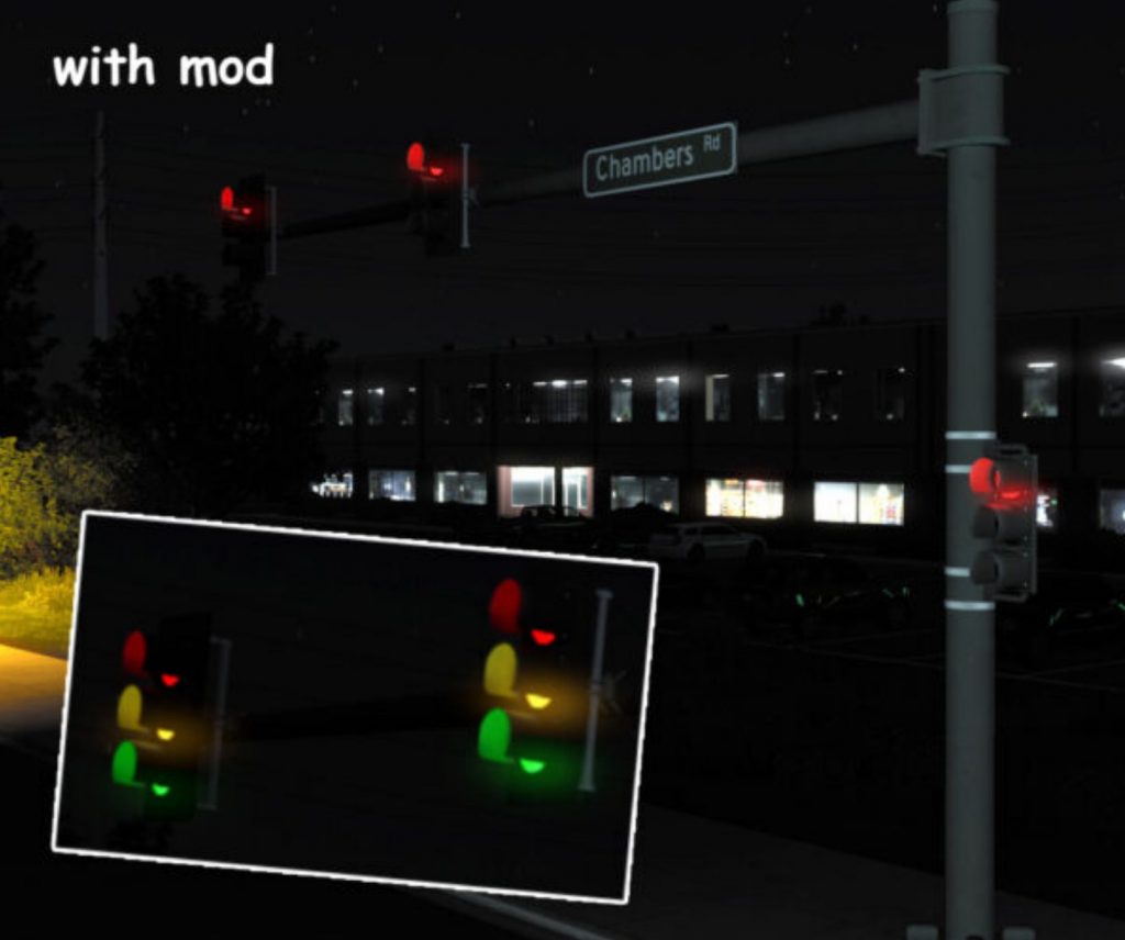Real lighting for traffic lights Mod - ATS Mod | American Truck ...