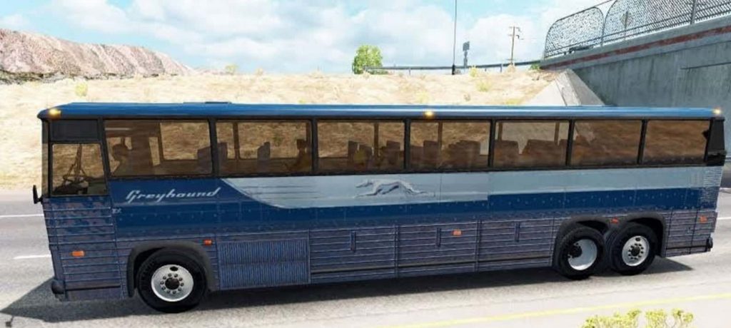 Skin Greyhound Bus for ATS Mod - ATS Mod | American Truck Simulator Mod