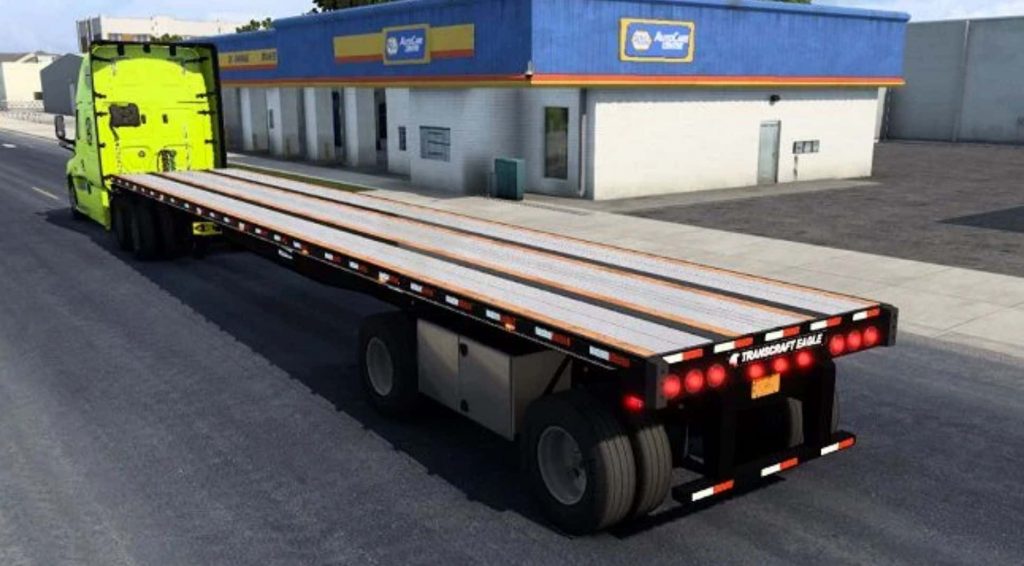 Transcraft Eagle Flatbed Trailer v1.5 Mod - ATS Mod | American Truck ...