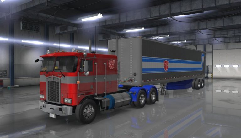 “Optimus Prime” for Overfloater’s Kenworth K100E Mod - ATS Mod ...