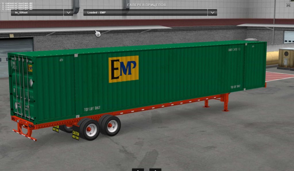 16 53-FOOT CONTAINERS TRAILER Mod - ATS Mod | American Truck Simulator Mod