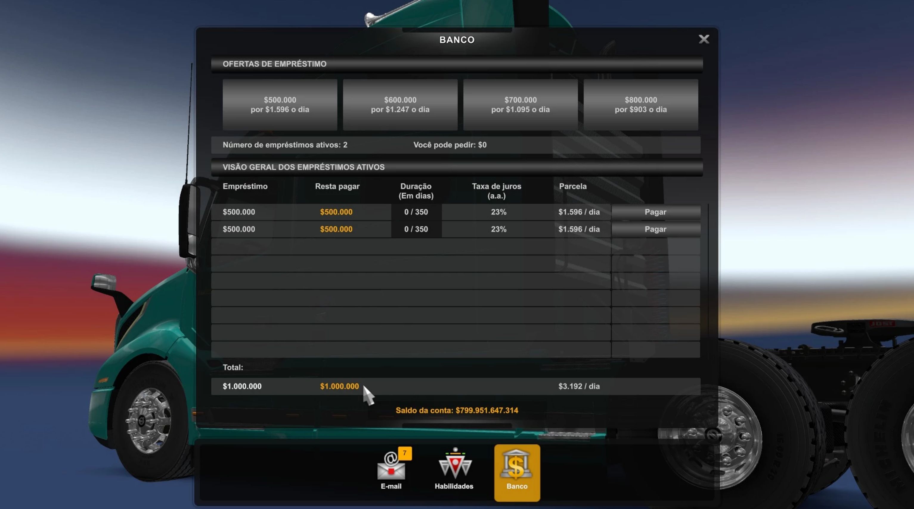 BANK WITH MORE MONEY AND TIME TO PAY ATS 1.0 1.40 1.49 Mod - ATS Mod | American Truck Simulator Mod