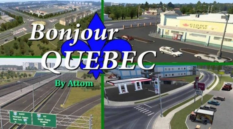 Bonjour Quebec v0.0.6 1.48.5 Mod - ATS Mod | American Truck Simulator Mod