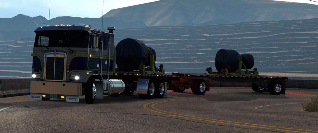 Flatbed Truck and Trailer Add-on for K100E v1.4 Mod - ATS Mod ...