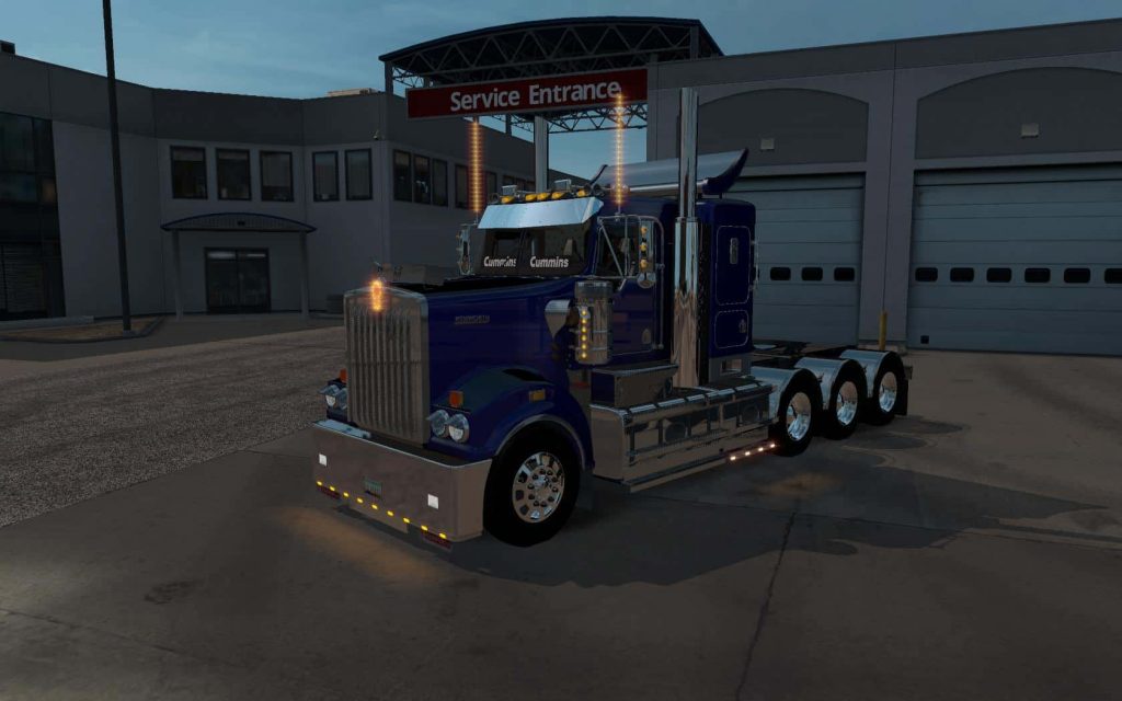 Kenworth T908 Tri-drive v6.4 Mod - ATS Mod | American Truck Simulator Mod
