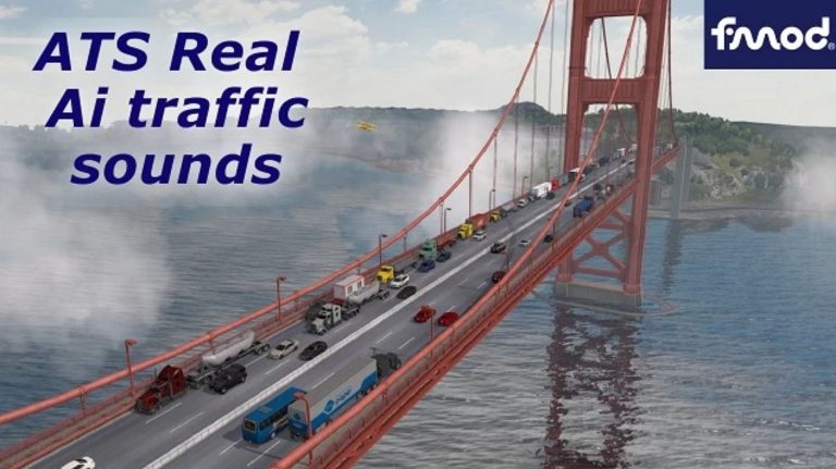 Real Ai Traffic FMOD Sounds ATS 1.49 Mod - ATS Mod | American Truck ...