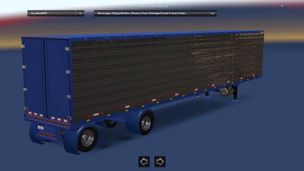 Stainless Blue Reefer ATS Mod - ATS Mod | American Truck Simulator Mod