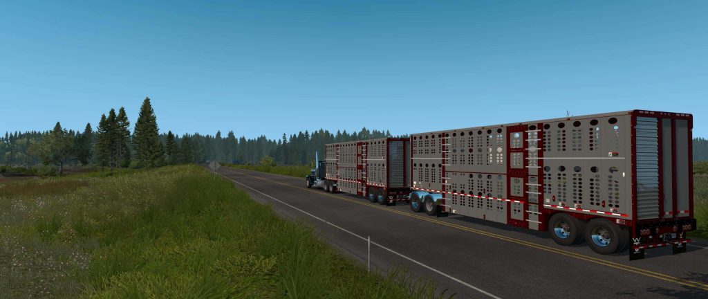 Trailer Livestock 1.35 Mod ATS Mod - ATS Mod | American Truck Simulator Mod
