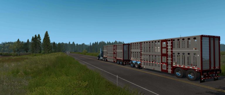 Trailer Livestock 1.35 Mod ATS Mod - ATS Mod | American Truck Simulator Mod
