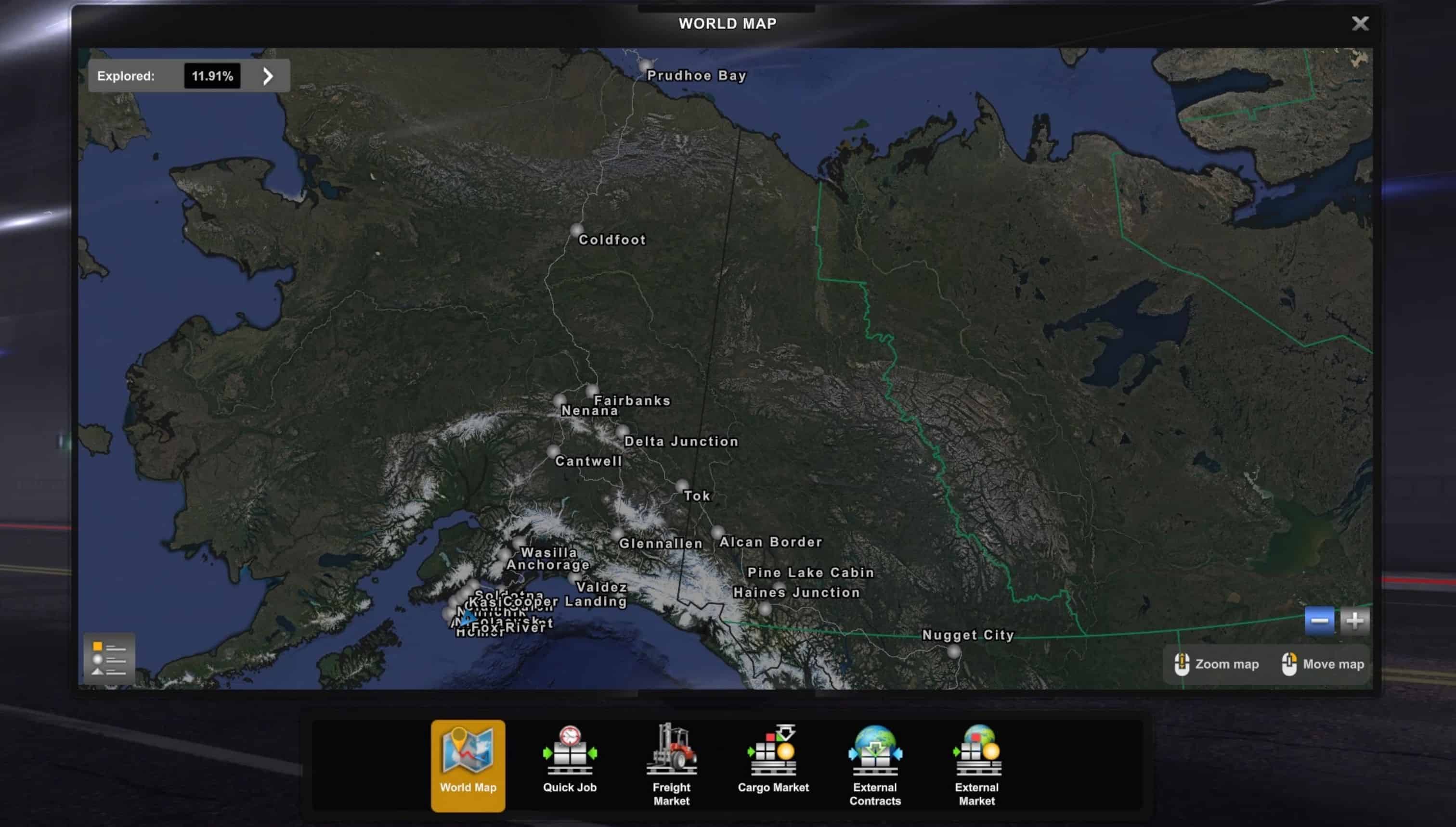 Alaska Map for ATS 1.49 Mod - ATS Mod | American Truck Simulator Mod