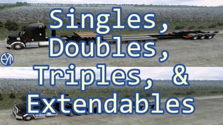 Lowboy trailers by Eddie Yantz v1.49a Mod - ATS Mod | American Truck ...