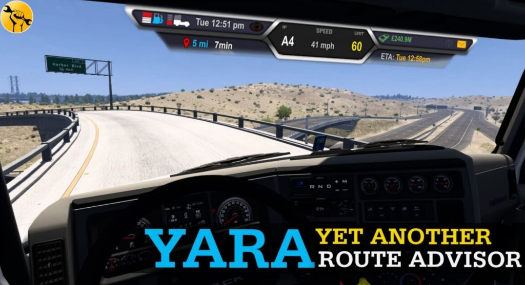 YARA – Yet Another Route Advisor Mod - ATS Mod | American Truck ...
