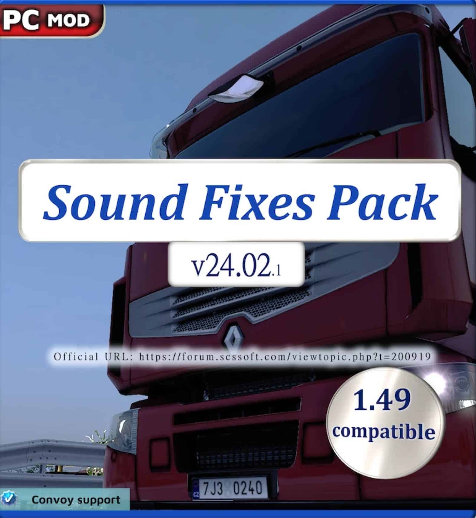 ATS Sound Fixes Pack v24.02.1 Mod - ATS Mod | American Truck Simulator Mod