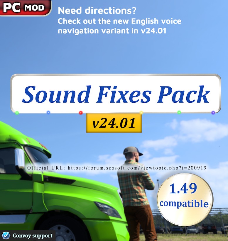Sound Fixes Pack v24.01 Mod - ATS Mod | American Truck Simulator Mod