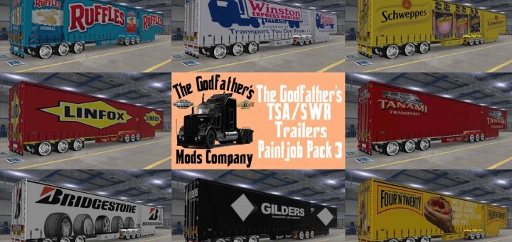 ATS Trailer Skins Mods | American Truck Simulator Trailer Skins mods
