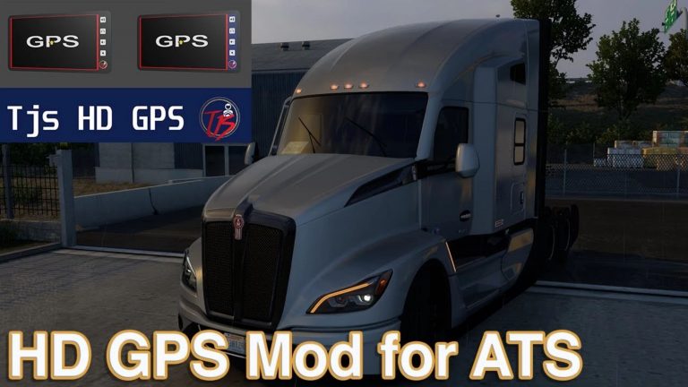 Tjs ATS HD GPS v1.0.3 1.49 Mod - ATS Mod | American Truck Simulator Mod