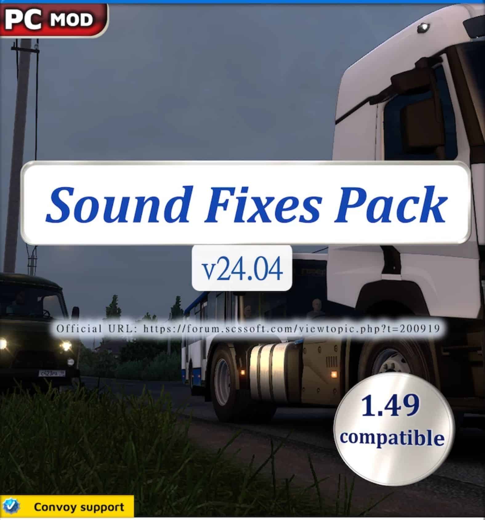 ATS Sound Fixes Pack v24.04 Mod - ATS Mod | American Truck Simulator Mod