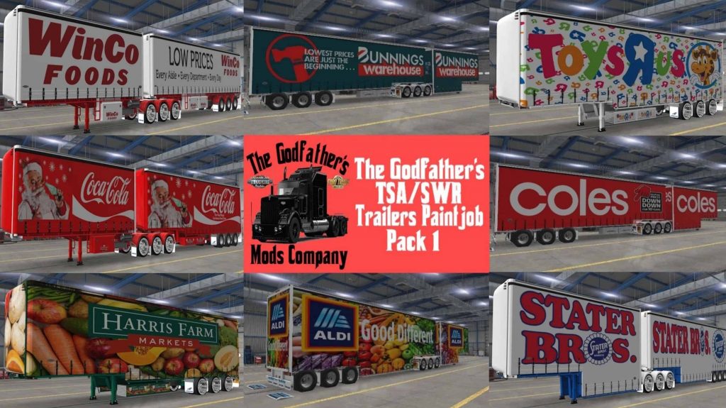 The Godfather's TSA SWR Trailers Paintjob Pack 1 v1.1 Mod - ATS Mod ...