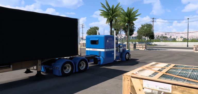 Blue Peterbilt Pinga 1.49.x Mod - ATS Mod | American Truck Simulator Mod