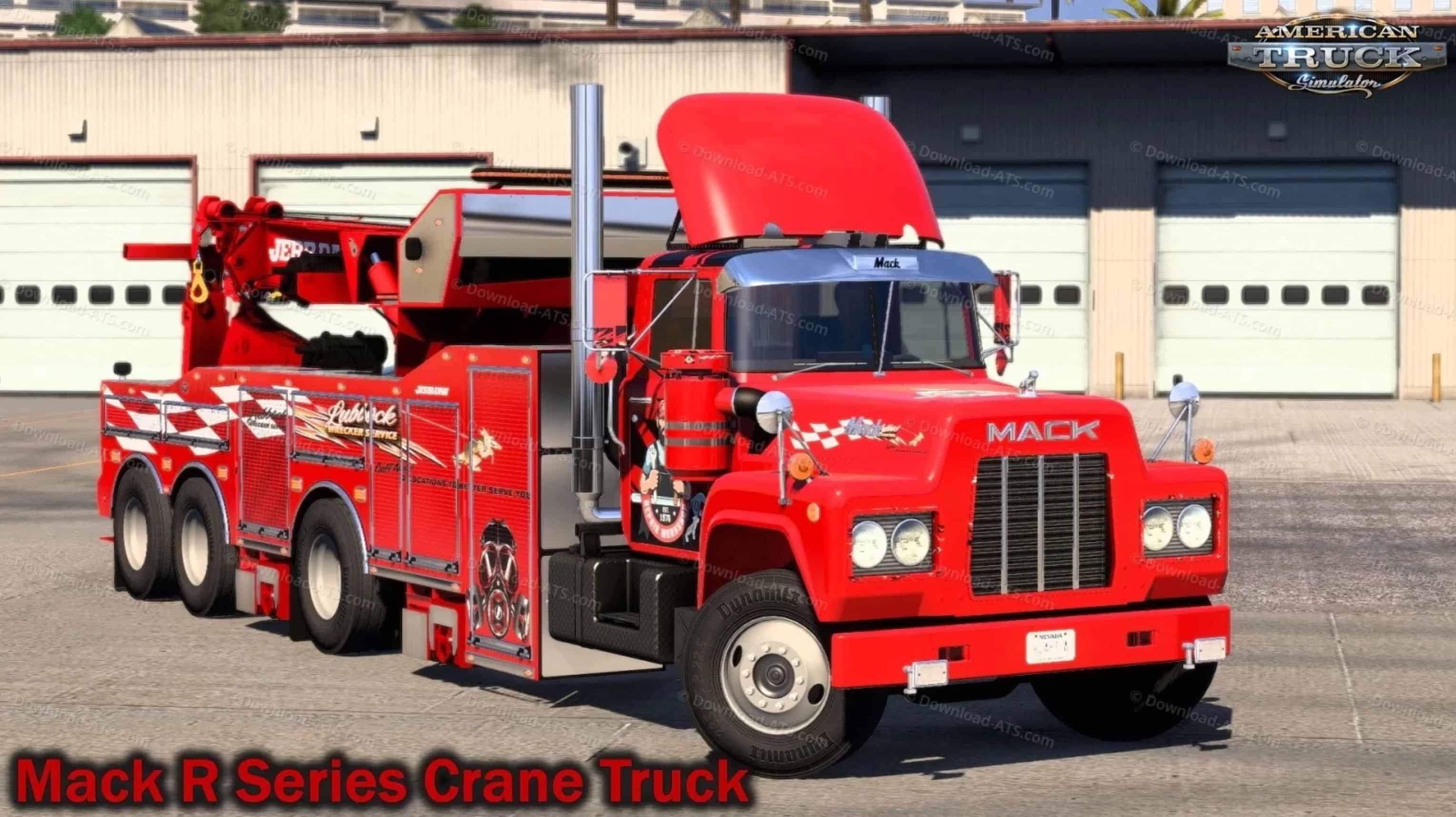 Mack R Series Crane Truck v1.0 1.49.x Mod - ATS Mod | American Truck Simulator Mod