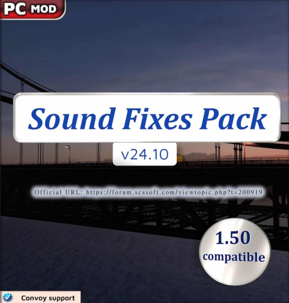 ATS Sound Fixes Pack v24.10 for 1.50 Mod - ATS Mod | American Truck Simulator Mod
