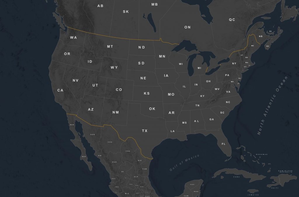 North America Background Map v3.0 1.49 Mod - ATS Mod | American Truck ...
