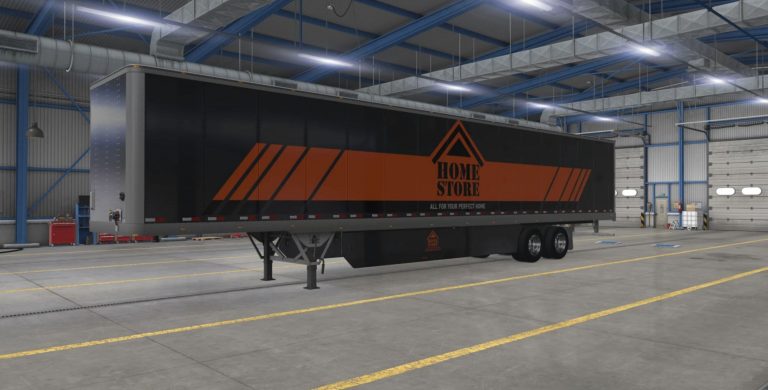 SCS BOX Trailer Home Store Skin 1.49 Mod - ATS Mod | American Truck ...