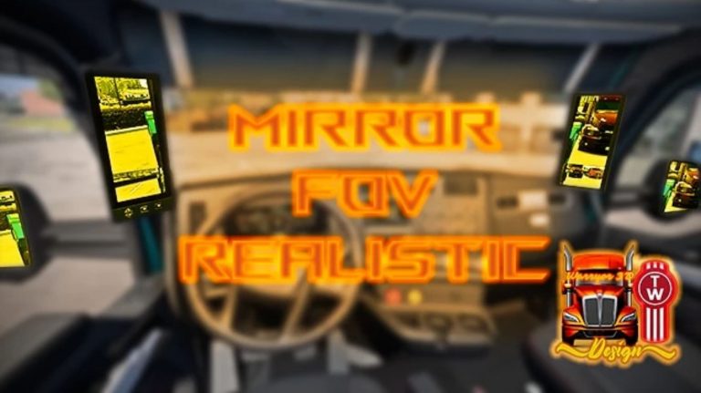 Realistic Mirror Zoom Mod 1.50 Mod - ATS Mod | American Truck Simulator Mod