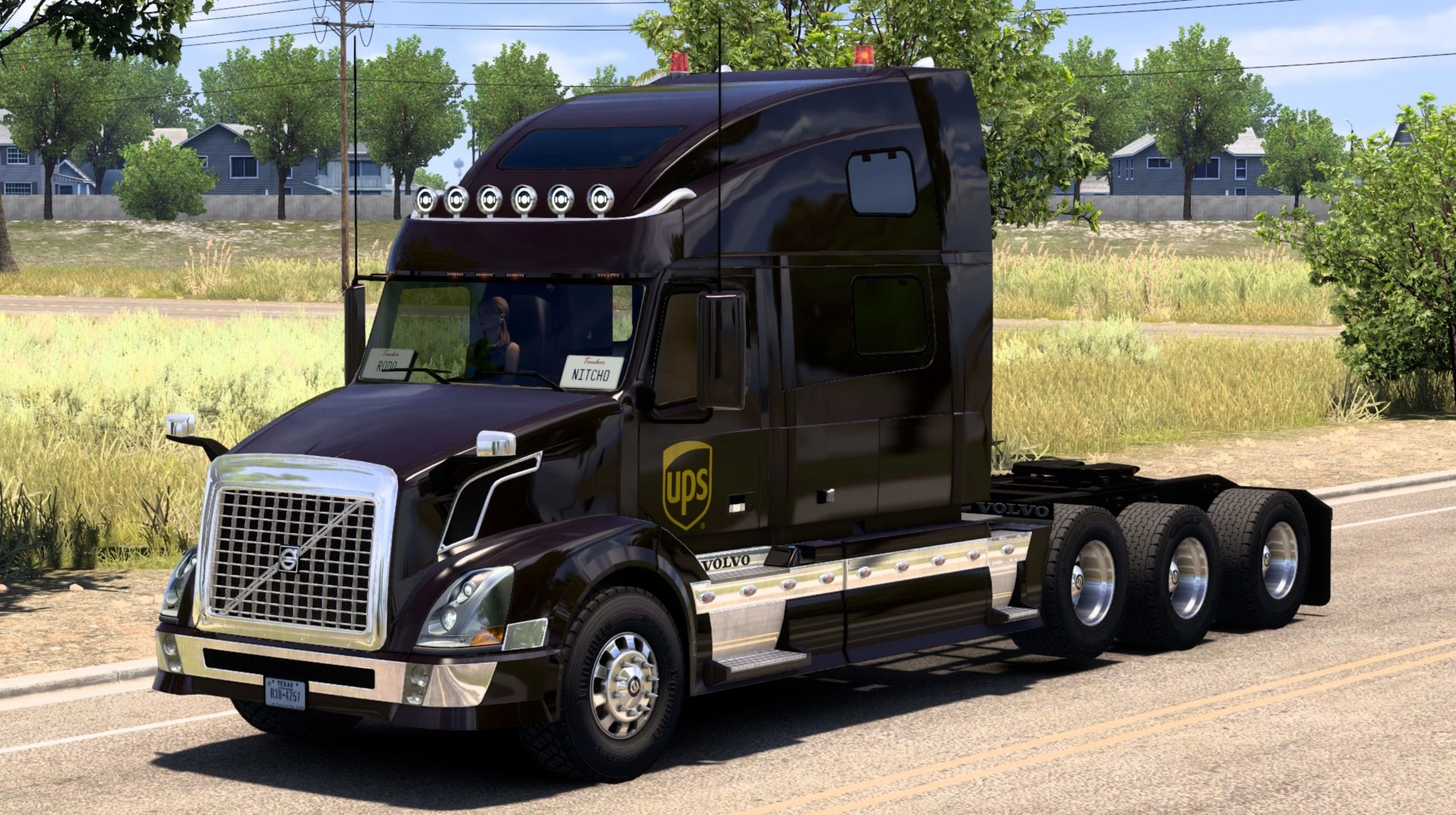 SKIN UPS VOLVO VNL 2014 1.0 1.50 Mod - ATS Mod | American Truck Simulator Mod