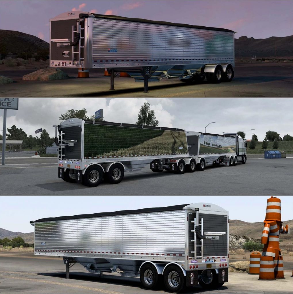 Wilson Grain Hopper Trailer 1.49 Mod - ATS Mod | American Truck ...