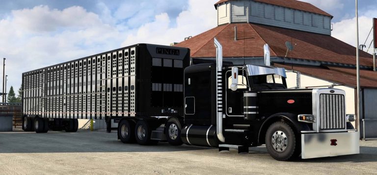 Wilson Trailer Livestock 1.49 Mod - ATS Mod | American Truck Simulator Mod