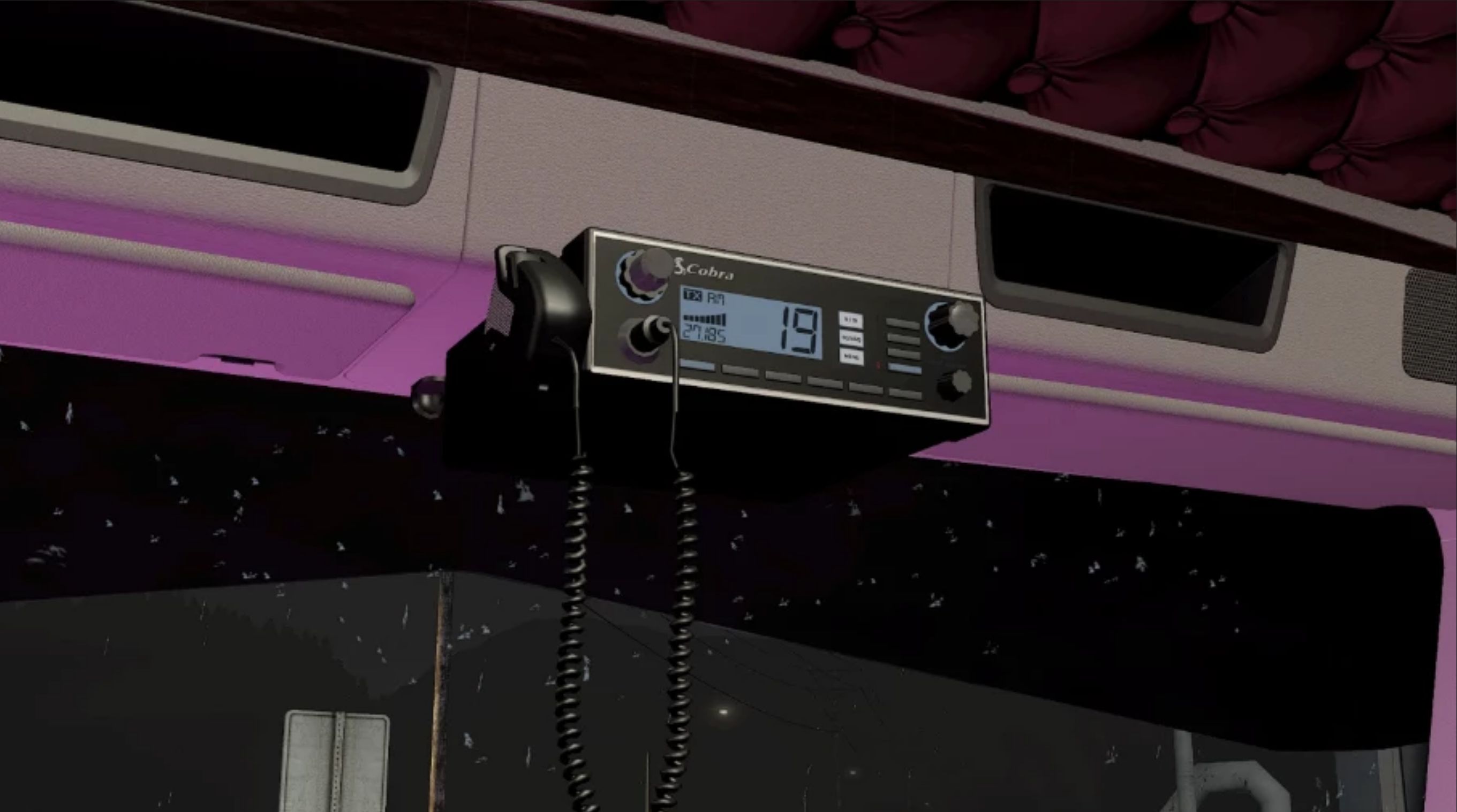 Cobra CB radio texture for SISL's Cab Accessories v1.0 Mod - ATS Mod | American Truck Simulator Mod