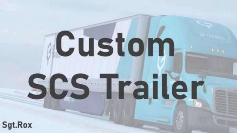 Custom SCS Trailer v1.50 Mod - ATS Mod | American Truck Simulator Mod
