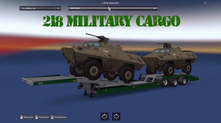 MILITARY Trailer Cargo & Traffic Pack v1.1 Mod - ATS Mod | American ...