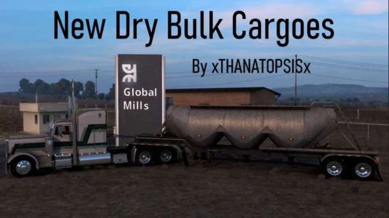 New Dry Bulk Cargoes v1.50 Mod - ATS Mod | American Truck Simulator Mod