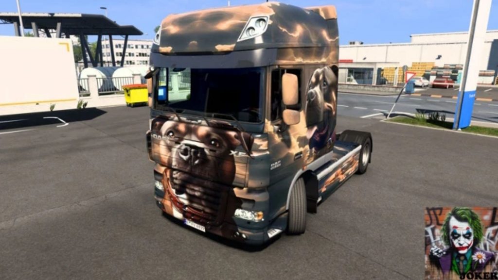 Dog Truck Skin 01 (by Joker) 1.50 Mod - ATS Mod | American Truck Simulator Mod
