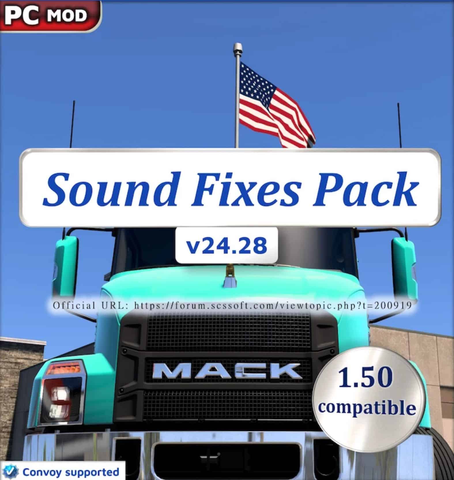 Sound Fixes Pack v24.28 Mod - ATS Mod | American Truck Simulator Mod