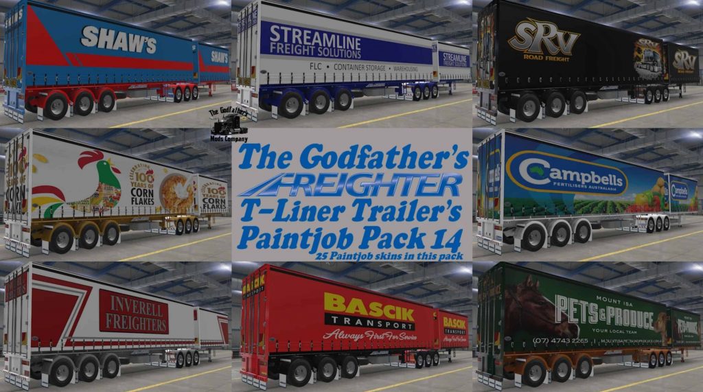 The Godfather's Freighter T-Liner Trailers Paintjob Pack 14 v1.0 Mod ...